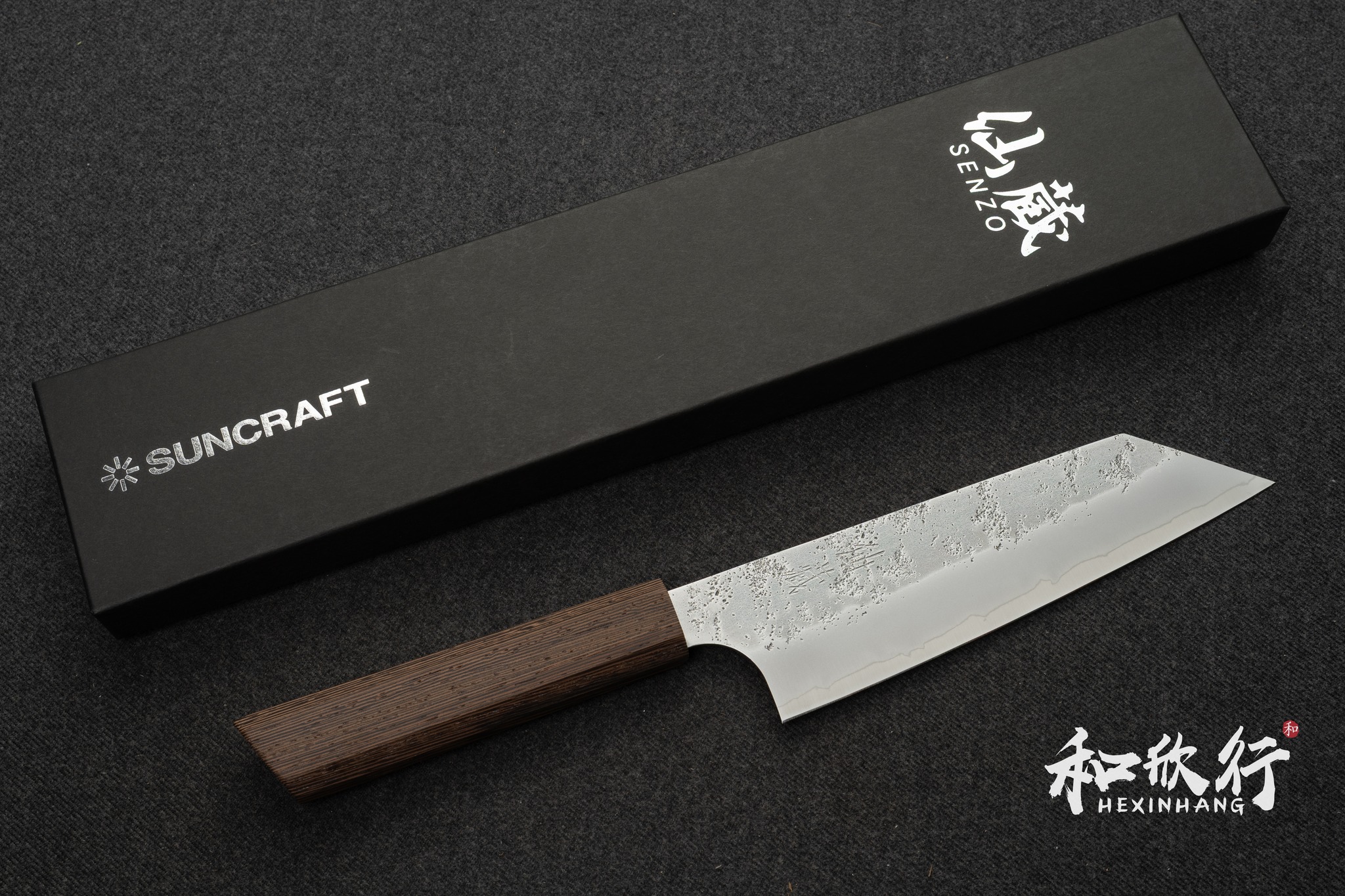 仙藏 Senzo｜銀三鋼 梨地 文化 165mm 鐵刀木八角斜柄
